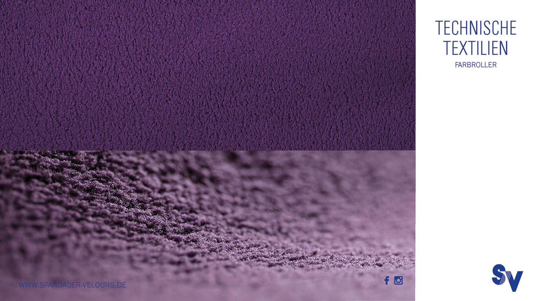 Lila trifft Lack. - Spandauer Velours